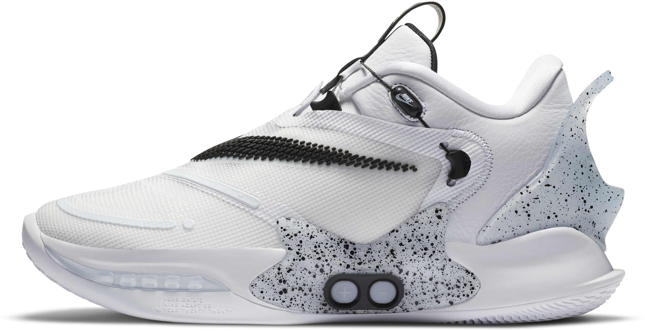 Nike Adapt BB 2.0 White/Wolf Grey/Bright Crimson/Black кроссовки, обзор ...